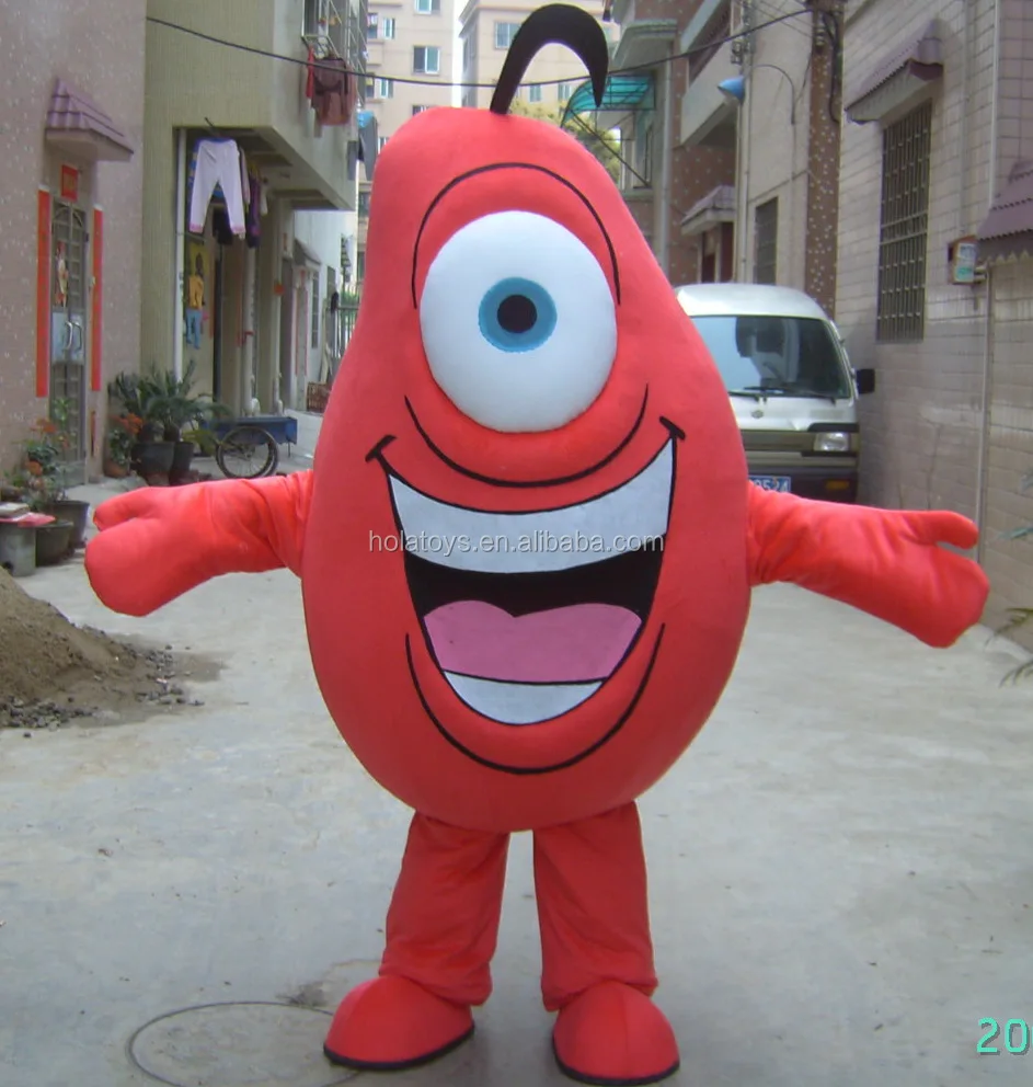 Hola Red Alien Mascot Costume/monster Mascot Costume - Buy Mascot ...