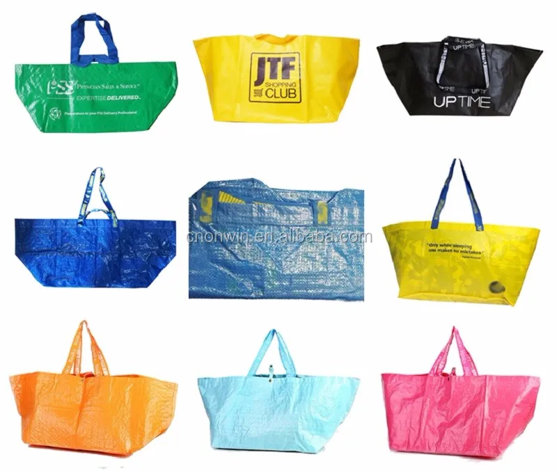 Blue Frakta Large Reusable Shopping Pp Woven Laminated Tarpaulin ...