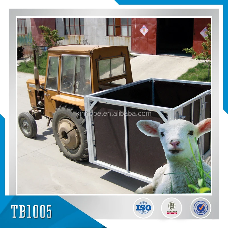 Steel Frame Farm Equipment Livestock Tractor Transport Box - Buy ...