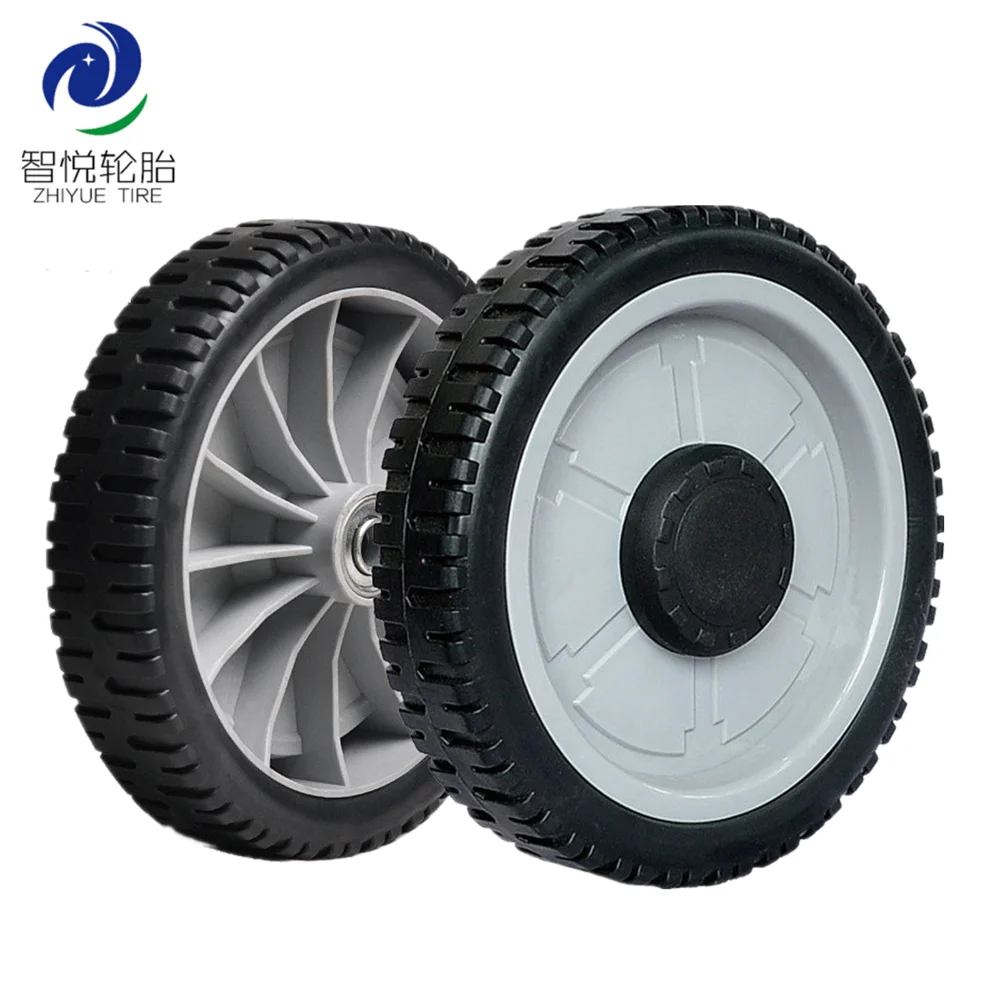 Pvc Plastic Wheel 8" Mower For Flower Cart Wheel,Snow Pusher Wheel ...