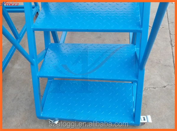 3.5m Platform Height Steel Folding Ladders - Buy Metal Ladder Ladder ...