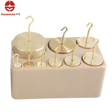 Hm-pm036 Hooked Weight Set 8pcs Brass Set Of Weights Laboratory - Buy ...