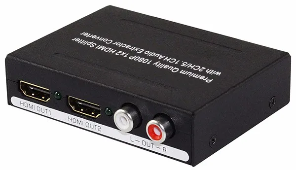 HDMI 1 Input 2 Output Audio Video Splitter - Yunzuo HY-SP30102-N-A