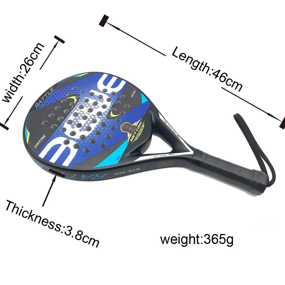 Btr-4018 Carbon Fiber Tear Drop Shape High Balance Point Paddle Racket ...