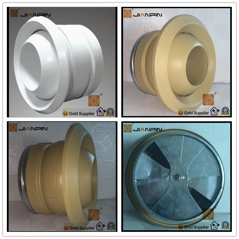 Round Hvac Aluminum Adjustable Ball Spout Jet Nozzle Air Diffuser - Buy ...