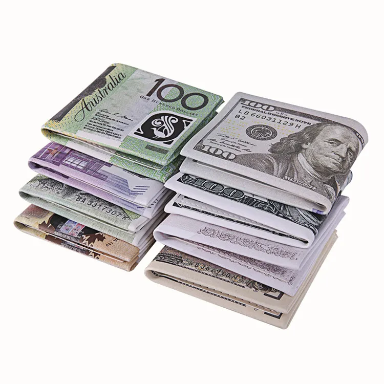 Custom Various Countries Currency Wallet Personalized One Hundred Usd ...