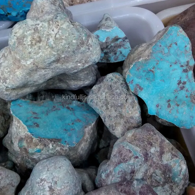 Natural Cruda Piedra Azul Turquesa Para Tallar La Fabricación De La ...