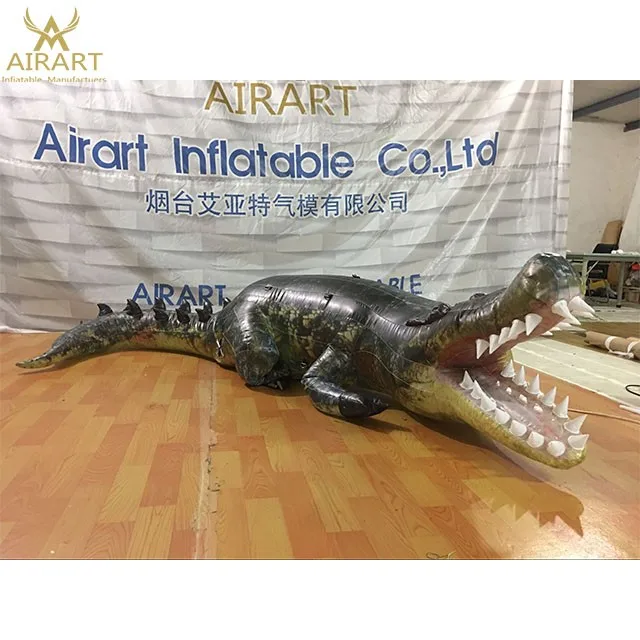 Stage Props Flexible Inflatable Crocodile Costume Customized Color ...