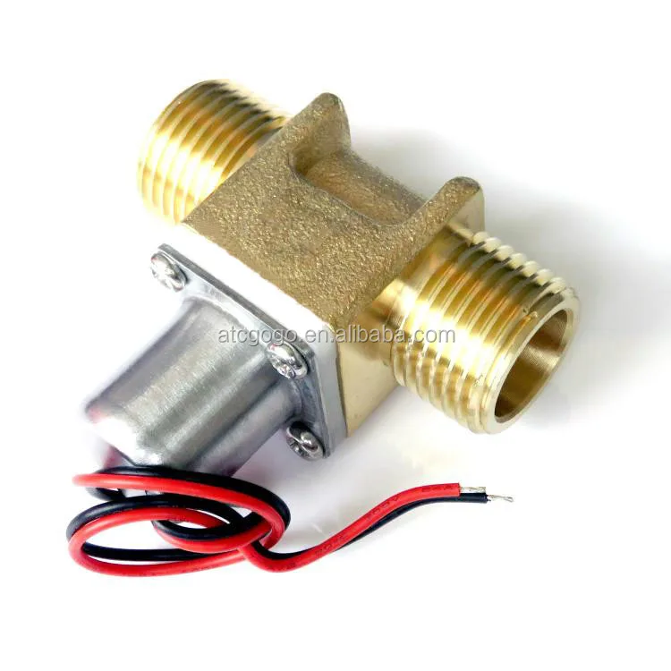 2 Way 3.6v Dc Brass Male Pulse-control Latching Solenoid Valve 1/2 ...