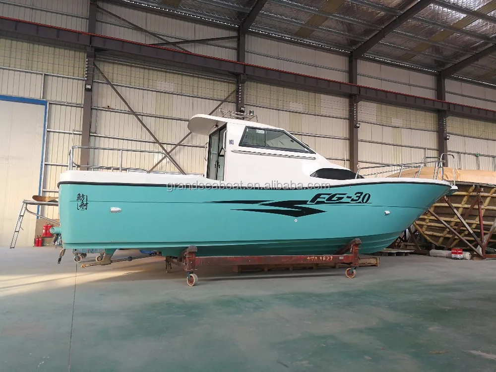 30 Ft Cabin Boat - Grandsea HD-900 Fiberglass Speed Fishing Boat
