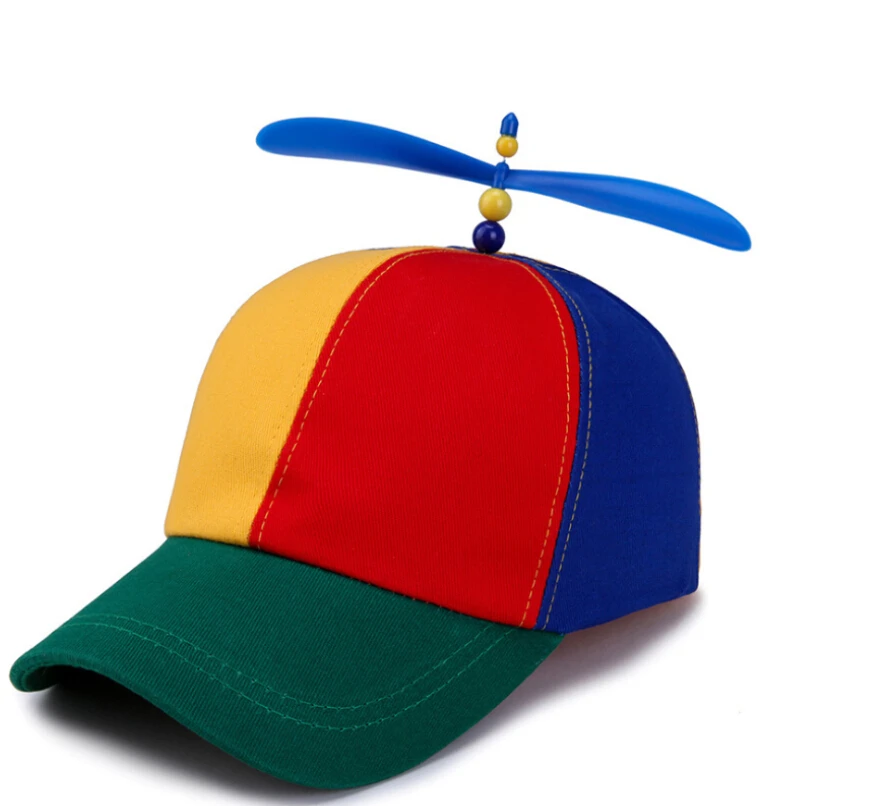 Propeller Hat Colorful Patchwork Custom Design Cotton Funny Baseball ...