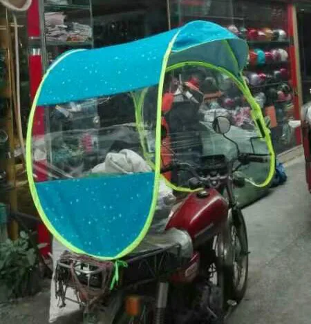 Motorcycle Canopy - Sun & Rain Protection for Motorbikes
