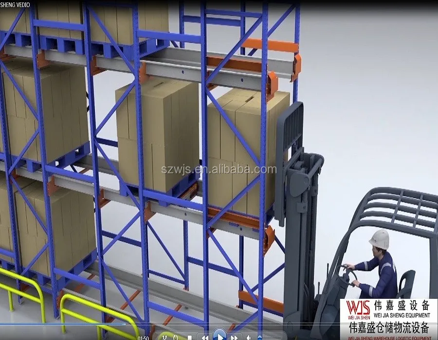 Hohe Kapazität Automatisches Radio-Shuttle-Regals ystem Lager lager ...