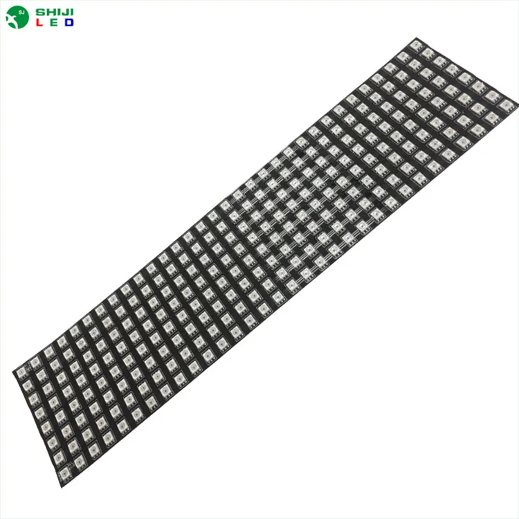 16x16 P10 Sk6812 Flexible Rgb Pixel Panel Ws2812 Dot Display Flexible ...