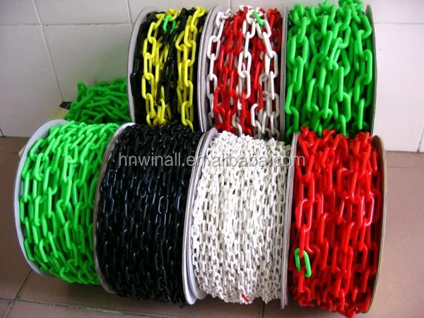 Traffic Roadway Safety Plastic Chain Road Barricade Chains - Buy ...
