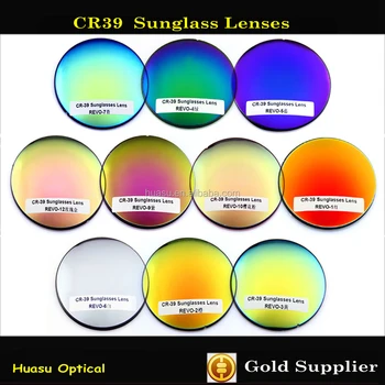 Cr39 Sun Lens Polarized Lenses With Color Mirror Coating Ar Coating ...