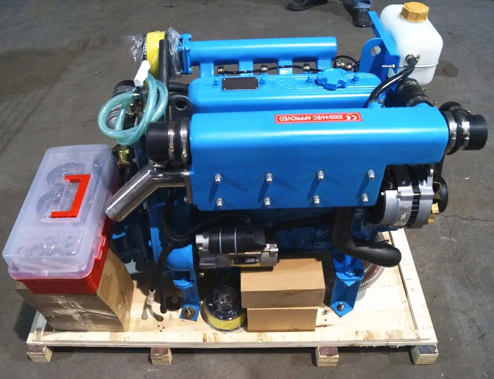 Hf-480m 37hp Electric Inboard Boat Motor Marine Diesel Engine With ...