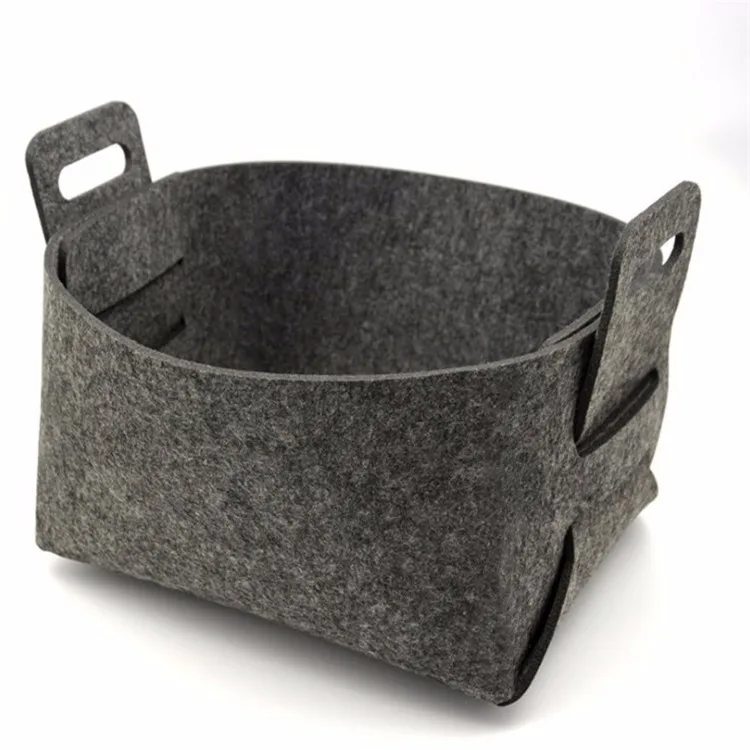 100%polyester /wool Felt Fold Down Storage Boxes - Buy Felt Storage ...