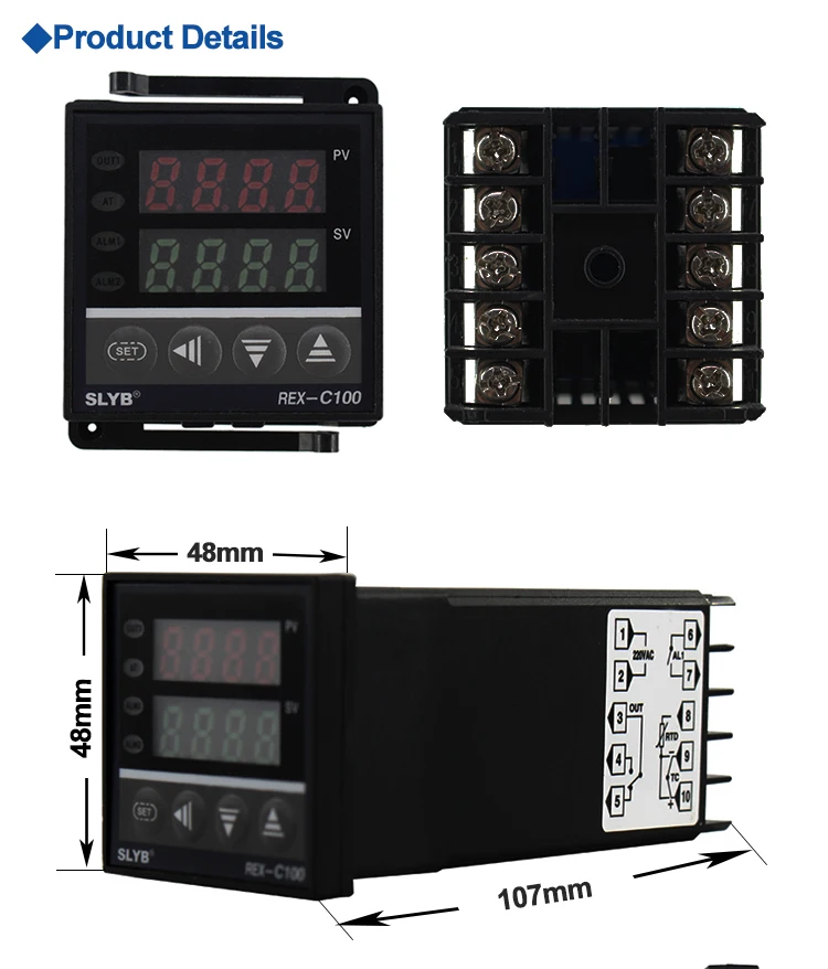 Pid Digital Oven Temperature Controller Rex-c100 - Buy Pid Temperature ...