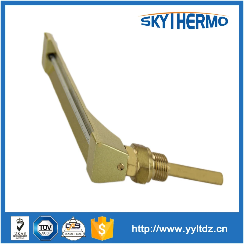 V Line L Shape Industrial Hot Water Fever Temperature Glass Tube ...