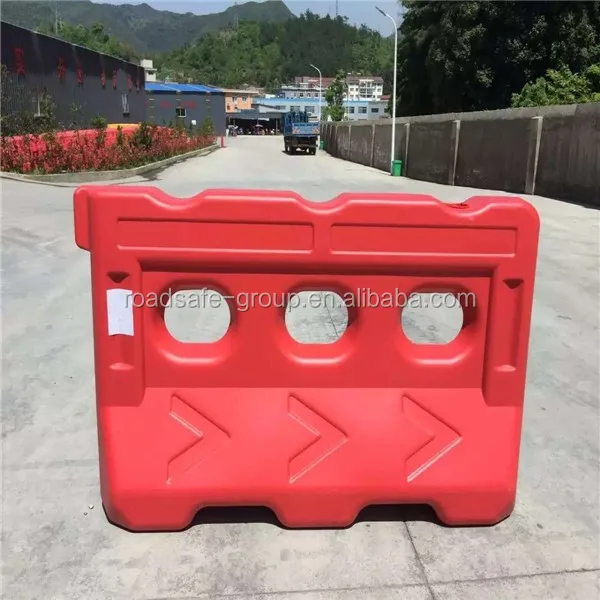 Plastic Strong Road Block Safety Barrier Gate/ Three Holes Water ...