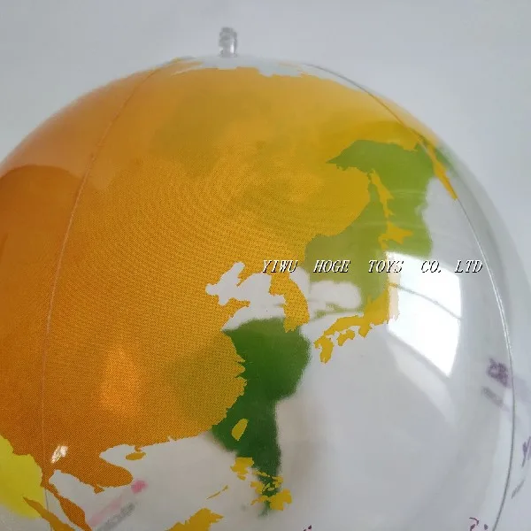HOGE Inflatable World Map Beach Ball - Fun & Promotional