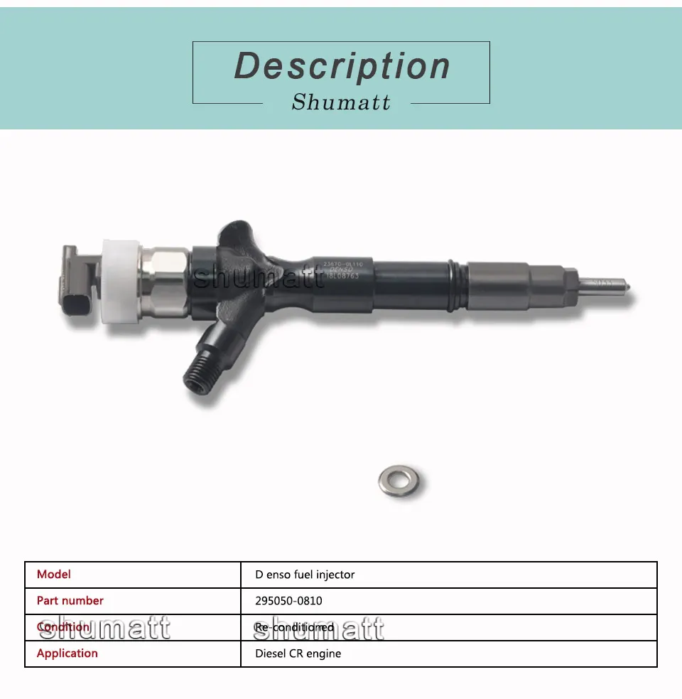 Denso Common Rail Injector 295050-0810 295050-0540 23670-0l110 For To ...