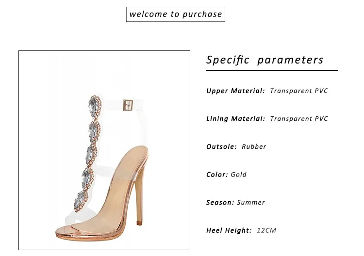 2019 New Design Diamond Transparent PVC High Heel Shoes| Alibaba.com