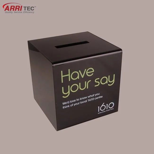 Silk Printed Black Acrylic Complaint Box - Buy Complaint Box,Acrylic ...