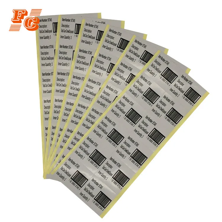 High Quality Adhesive Serial Number Barcode Label Paper - Buy Barcode ...