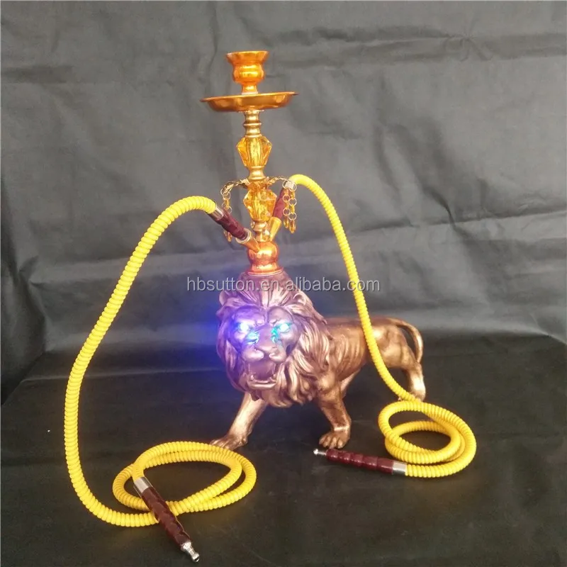 Luxury Resin Animal Design Lion Hookah Shisha Wholesale