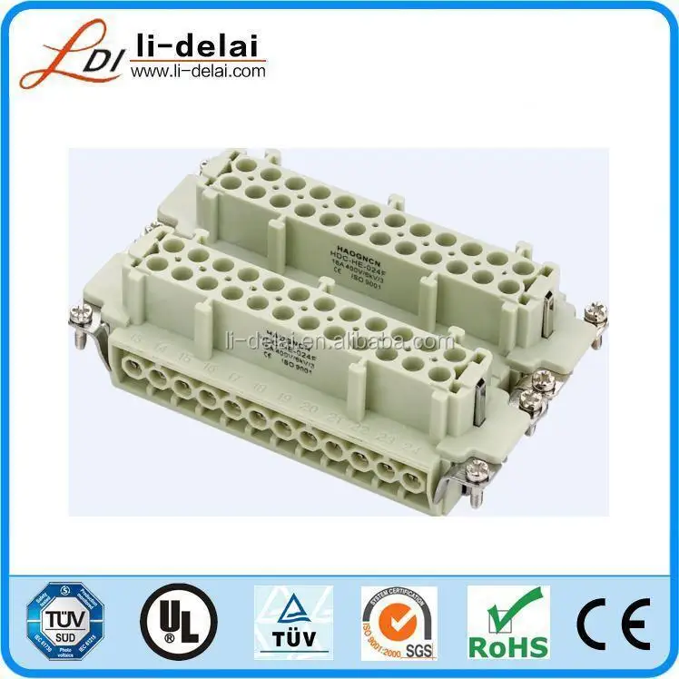 He-016-m 16pins Industrial Plug Socket / Sibas Heavy Duty Connector ...