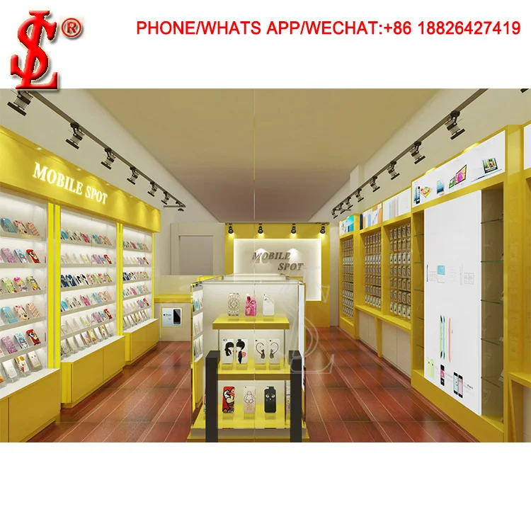 Mobile Phone Shop Interior Design -(projeto Loja De Bijuterias)
