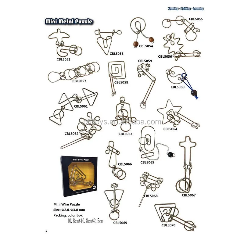 Wholesale 3D Metal Wire Disentangle Puzzle - Educational Toy