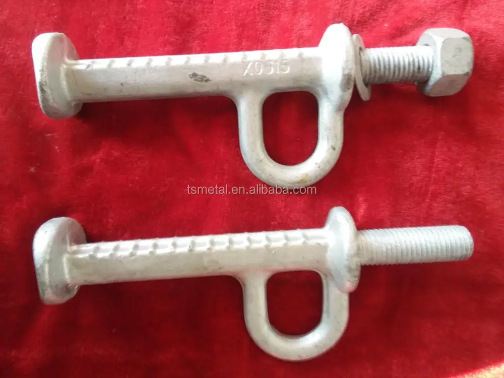 Pole Step Eye Bolt Steel Power Fitting Hardware Machine Double Arming ...