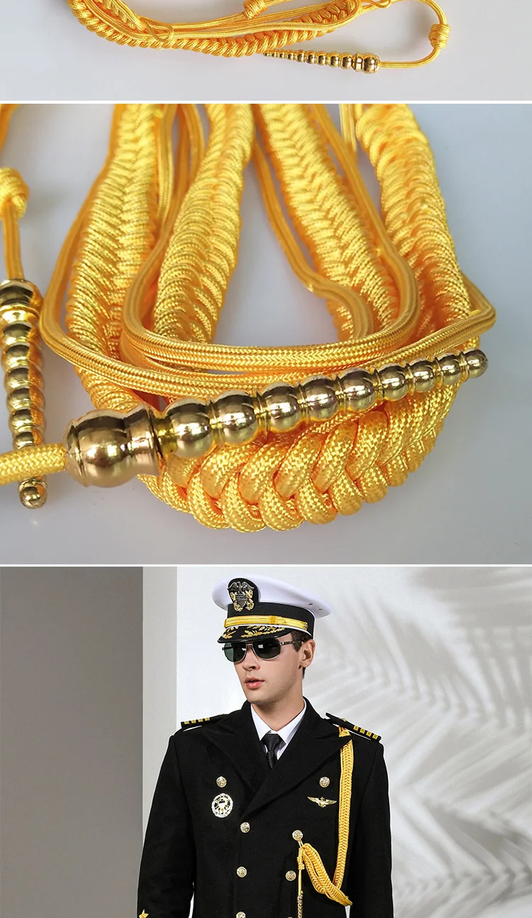 Custom Color Military Uniform Shoulder Whistle Cord Lanyards Whistle ...
