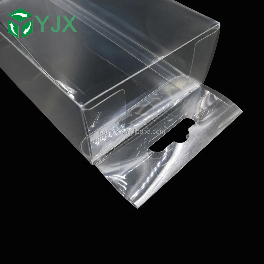 Rectangle Transparent PVC Plastic Box with Euro Hole