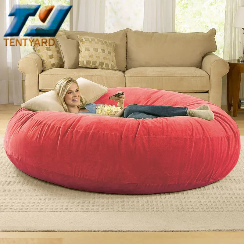 Last Sales Green Round Bean Bag Sofa Bed,Round Soft Coner Beanbag For ...
