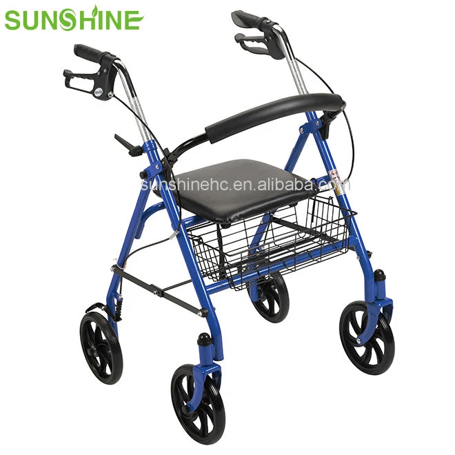 Adjustable Aluminum Gutter Forearm Rollator Walker With Soft Armrest ...