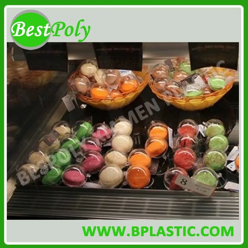 Clear Round Plastic Macaron Gift Box - Buy Macaron Gift Box,Macaron ...