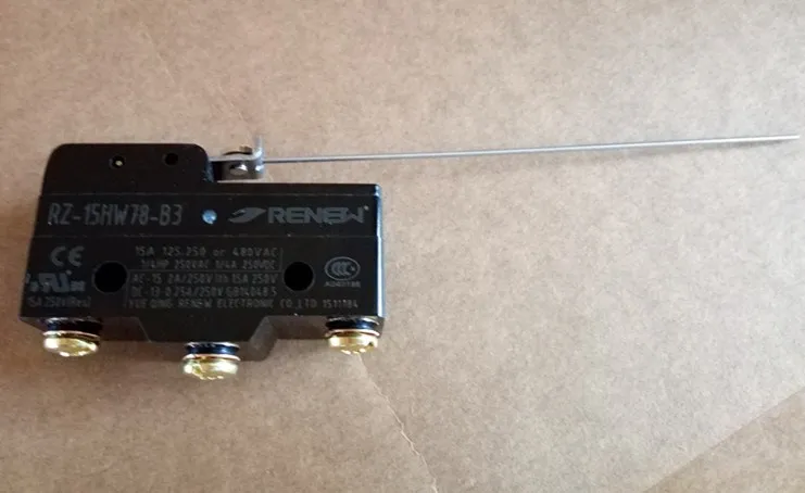 Rz-15hw78-b3 Low Force Wire Hinge Long Lever Micro Switch(110mm Steek ...