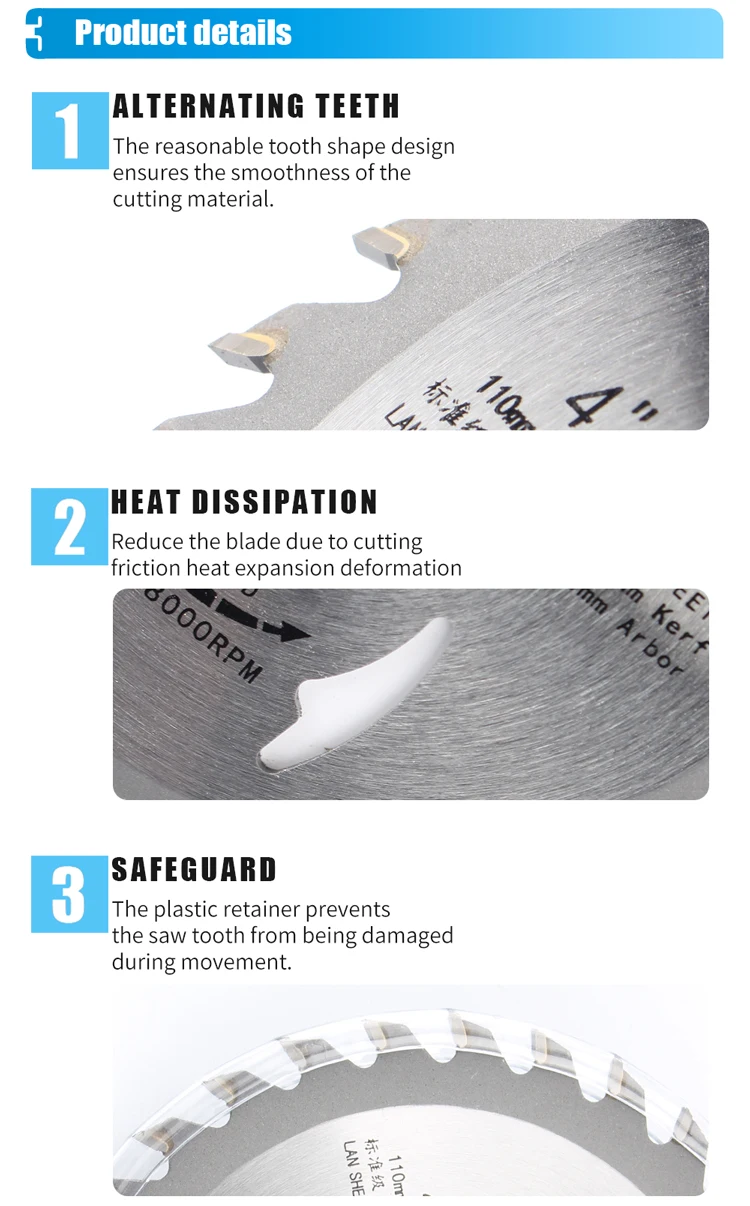 110mm Tct Circular Saw Blade For Cutting Wood - Buy 125mm Cutting Wood ...