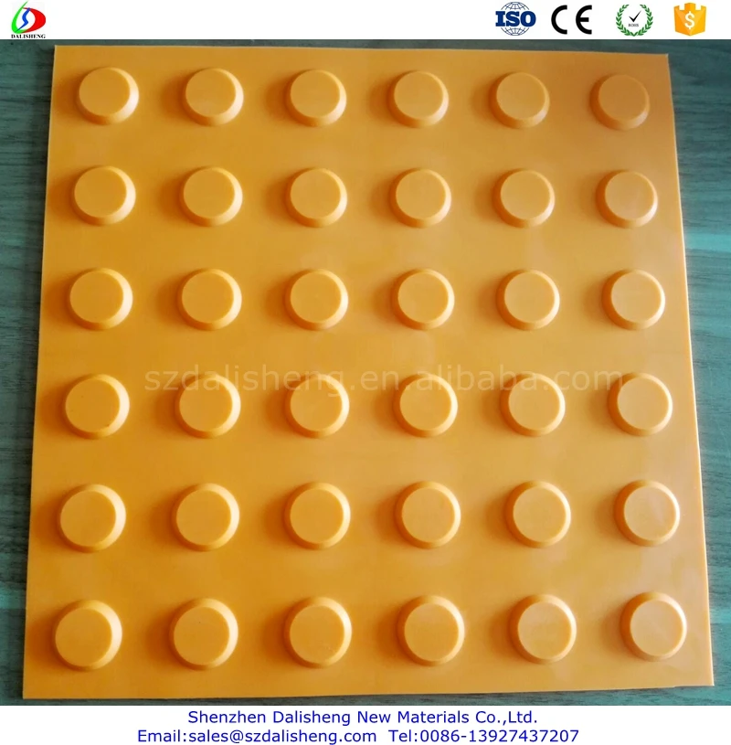 Self-adhesive Rubber Or Pvc Tactile Tile Paving - Buy Self-adhesive ...