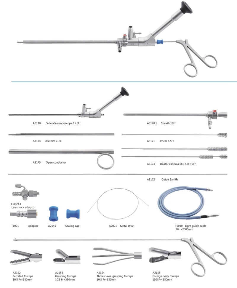 Surgery Urology Instrument Percutaneous Nephroscope Nephroscopy Set ...