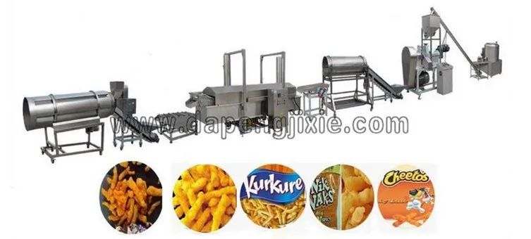 New Kurkure/cheetos/nik Naks/corn Chips Making Machine Processing Plant ...