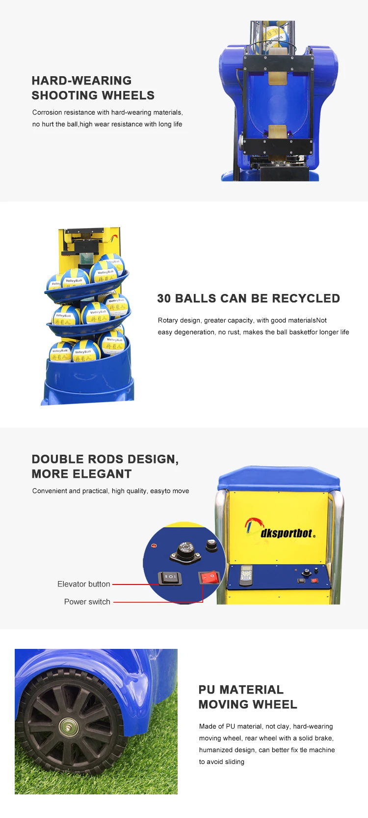 Factory Produced Volleyball Machine Serving Equipments Of Volley Ball ...