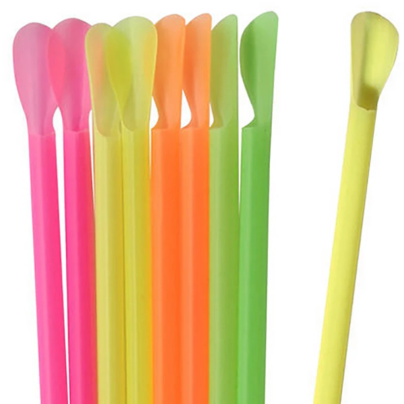 618097 Colorful Spoon Straws Drinking Smoothies/coffee/Cocktail ...