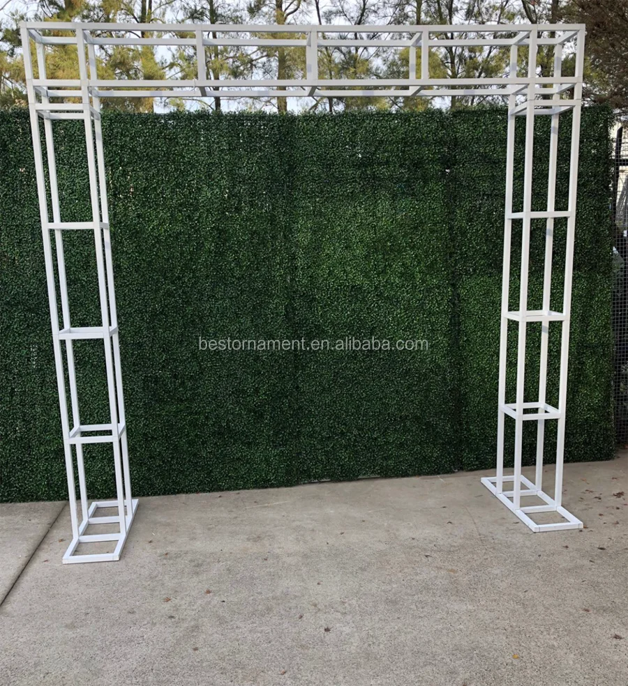 Gold Silver Wedding Metal Backdrop Frame Decoration - Buy Wedding Metal ...