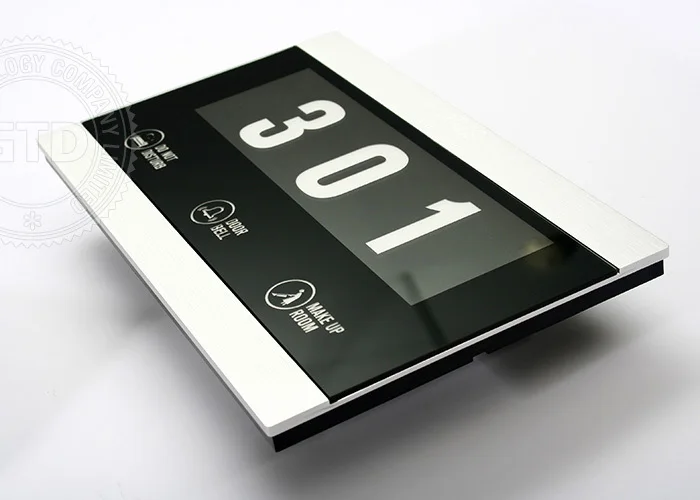 Luxury Hotel Electronic Doorplate Touch Doorbell Switch With Room ...