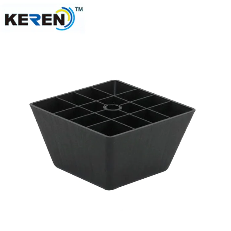 Hot Sale Black Square Tapered Plastic Furniture Sofa Feet With Free ...